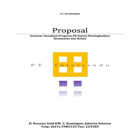 Tugas Proposal (Public Relation) | DOCX