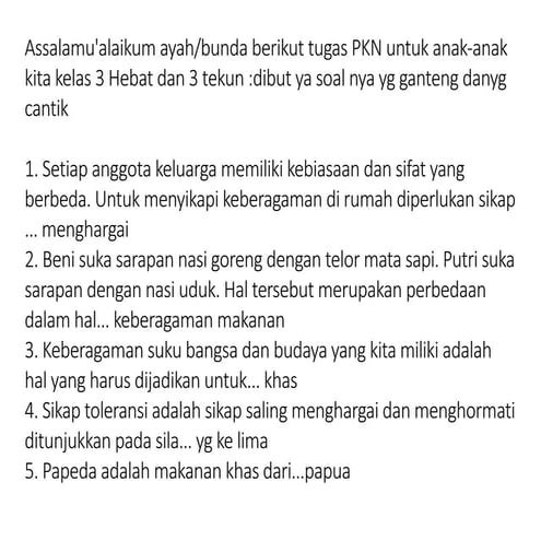 tugas pr pkn untuk dirumah oleh siswa.docx