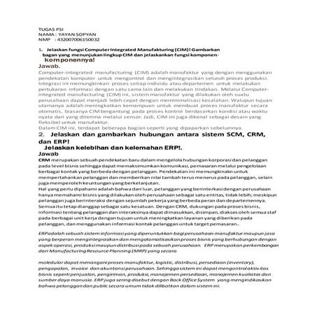 Tugas psi yayan sopyan npm_432007006150032 | PDF