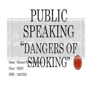 Smoke silent killer | DOCX