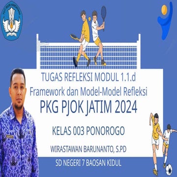 TUGAS REFLEKSI MODUL 1.1.d.2.pptx pkg pjok | PPTX
