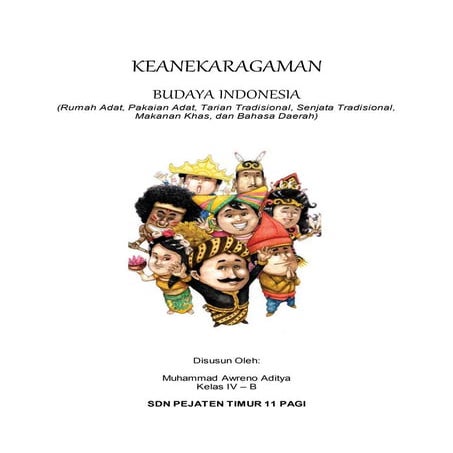 Keanekaragaman Budaya Indonesia (34 Provinsi) | DOCX