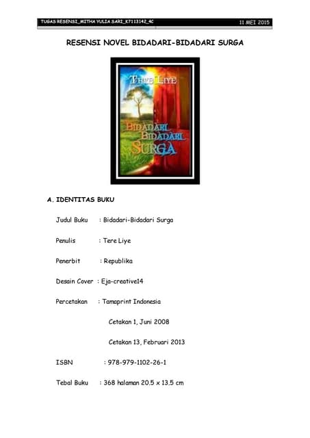 20 Resensi Novel | DOCX