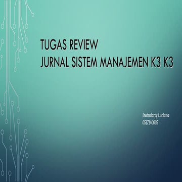 contoh Review SMK3 Berdasarkan artikel.ppt