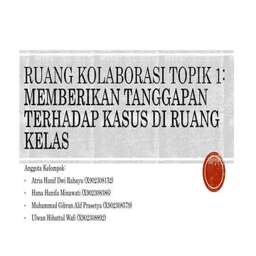 Tugas Ruang Kolaborasi Topik 1 PPDP PPG PRAJABATAN | PPTX