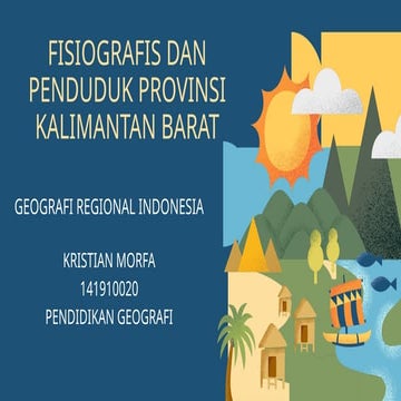 Tugas SA 3 PPT Geografi Regional Indonesia - Kristian Morfa (141910020) - Pendidikan Geografi.pptx