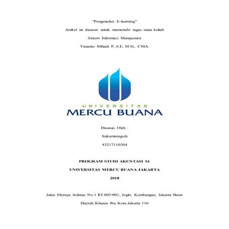 Tugas sim.sukartiningsih.yananto mihadi p., s.e., m.si., cma.pengenalan e learning.2018