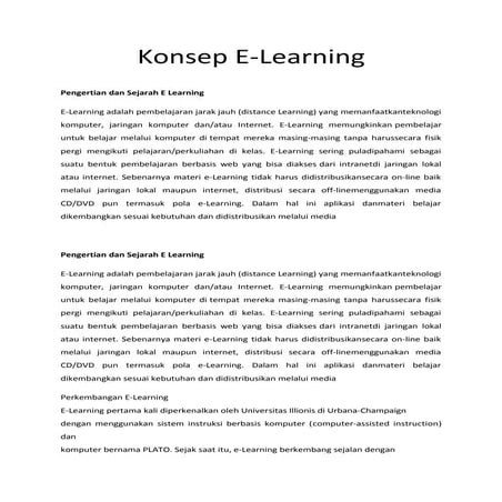 Tugas sim 14, walillah gias wiridianti, yananto mihadi putra se, msi,konsep e learning , 2018 | PDF