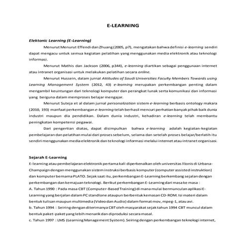 Tugas sim, sarah farhani, yananto mihadi putra se, msi, pengenalan e learning, 2018 | PDF