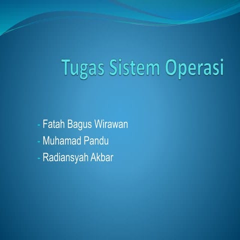 Tugas 2 sistem operasi | DOCX
