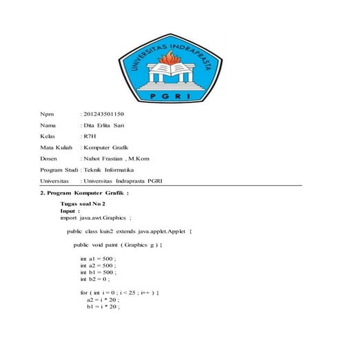 Tugas soal no 2 | PDF