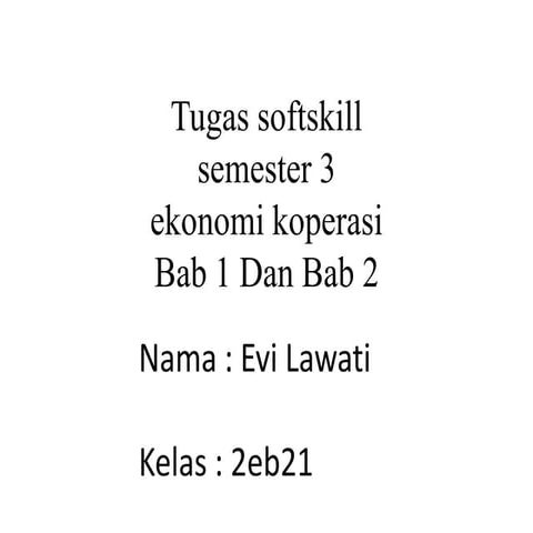 Tugas softskill | PPTX