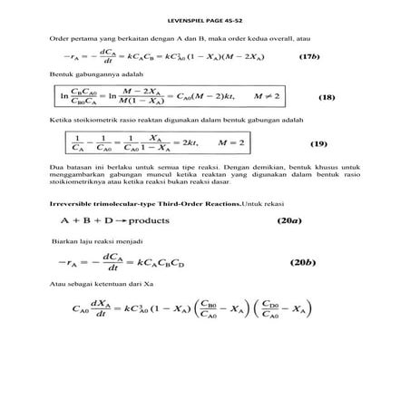 Tugas terjemahan levenspiel 45 52 | DOC