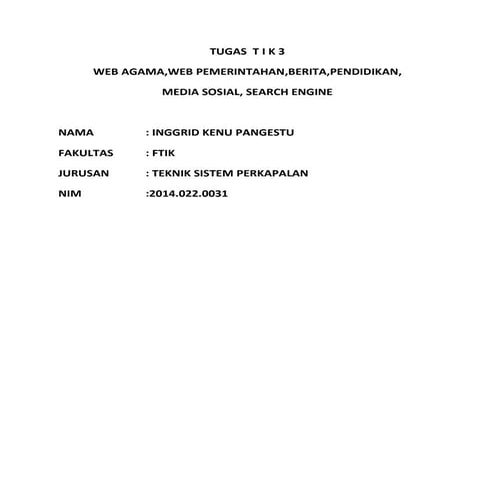 Tugas t i k 3 inggrid | PDF