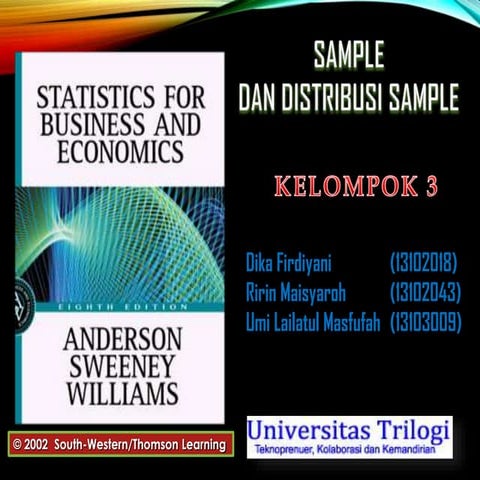 statistics for business and economics cp.7 | PPTX