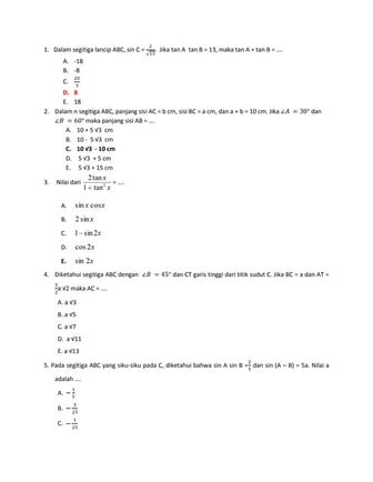 100 soal-matematika-sma-kls-x-smt-2 | PDF