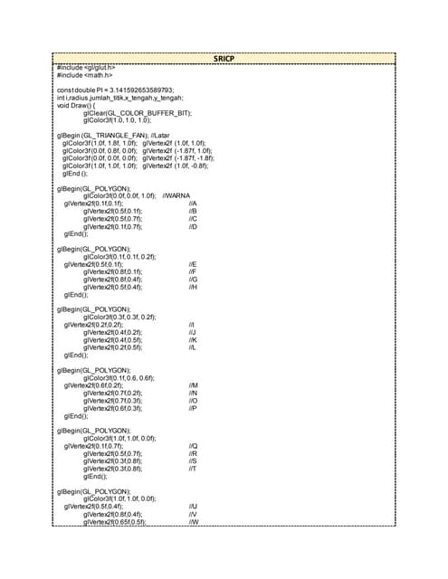computer graphics at openGL | DOCX