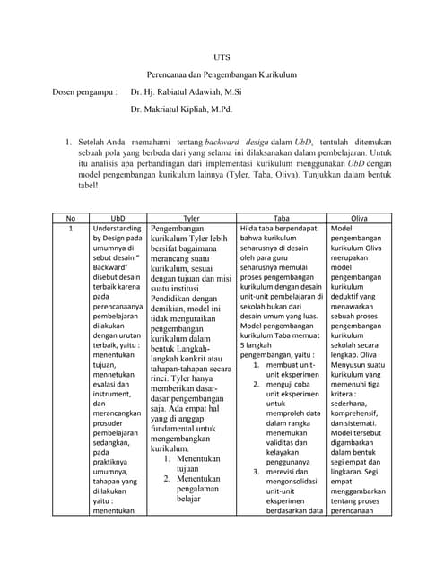 Contoh RPP menggunakan Framework UbD | PPTX