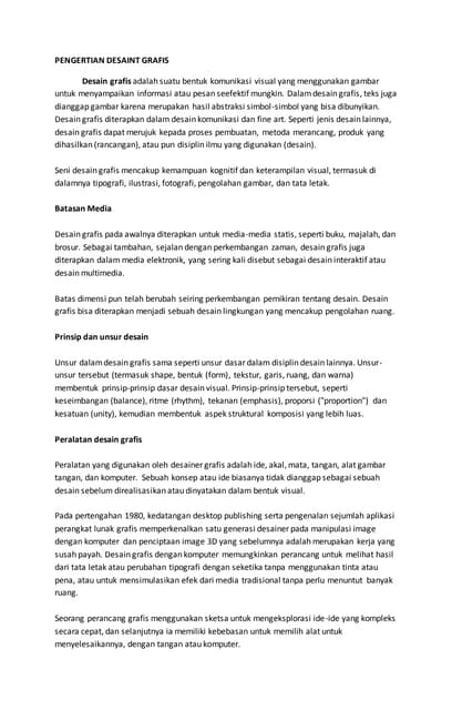 Materi Desain Grafis Lengkap PowerPoint 2025 | PPTX