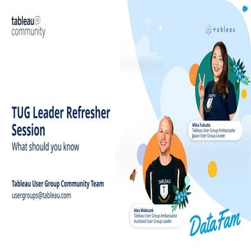 TUG Leader Refresher Session for Q4 call | PPTX