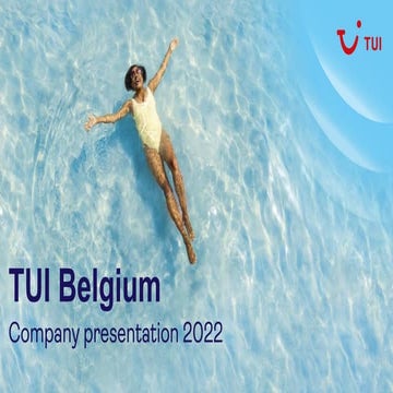 TUI Presentation on Company 2022 performance for belgium | PDF