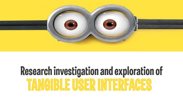 Tangible User Interface Research Investigation And Exploration Pdf Computing Technology