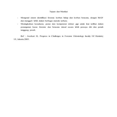 Tujuan dan manfaat | DOCX