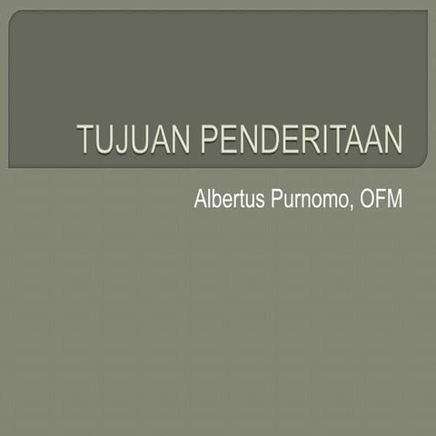 Tujuan penderitaan | PPT | Free Download