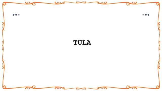Tula/ Poem | PPTX