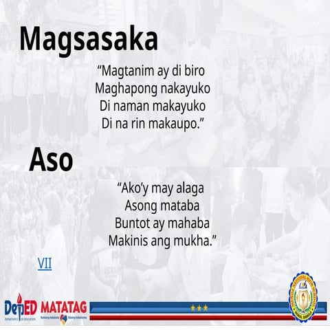 ARALIN SA filipino-tula AT MGA URI NG TULA | PPT