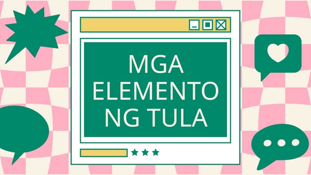 TULA- Filipino 7- MeLC based............. | PPTX