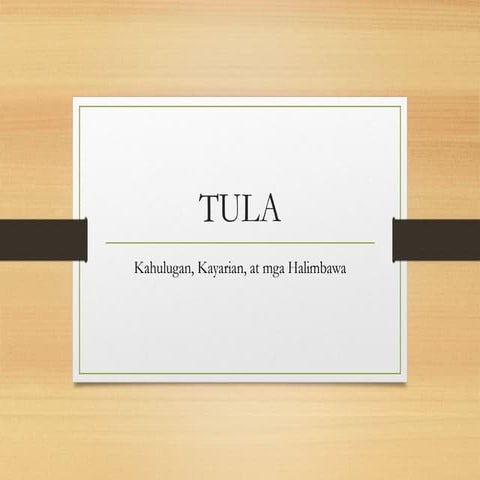 Tula_Presentation Grade 10 Panitikan.pptx
