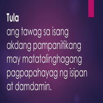 Tula sa Grade 10 Week 5 Quarter 2, Tula sa FIlipino.pptx