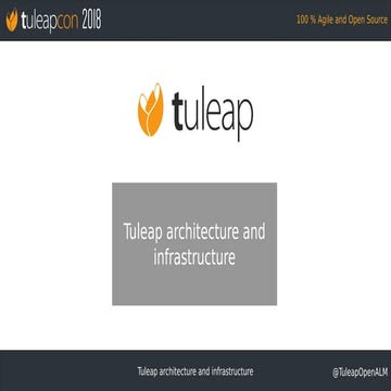 TuleapCon 2018. Tuleap Architecture and Infrastructure | PPT