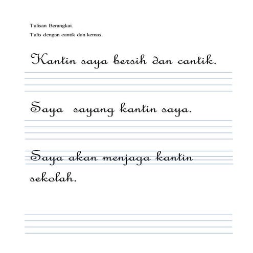 Tulisan berangkai edit | DOCX