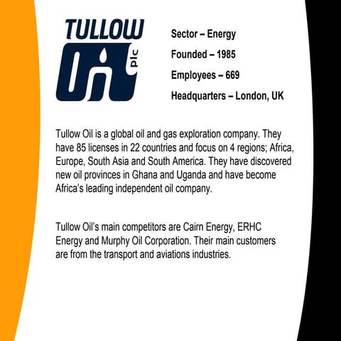 Tullow oil | PPT