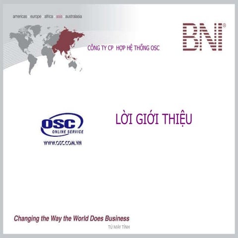 Giới thiệu Dịch vụ công ty OSC JSC | PPT