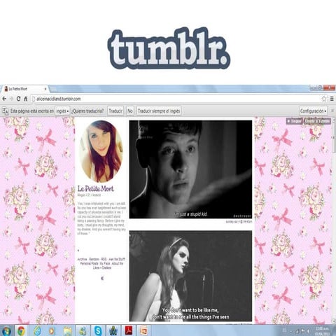 Expocicion sobre Tumblr | PPTX