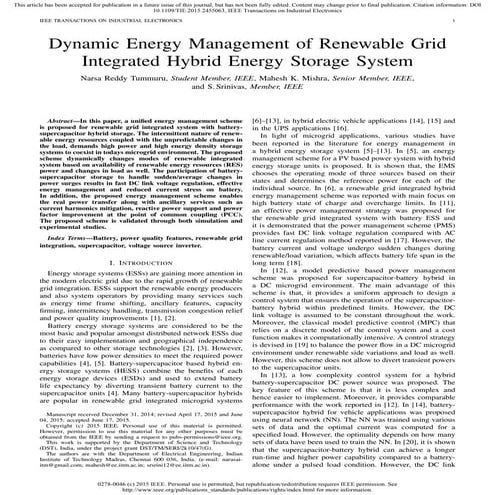 Energy management system for pv and battery system | PDF