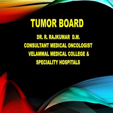Tumor board | PPTX