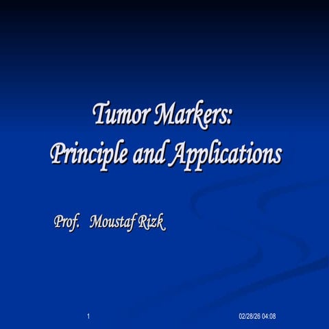 Comprehensive Overview of Tumor Markers: Principles, Applications, and ...