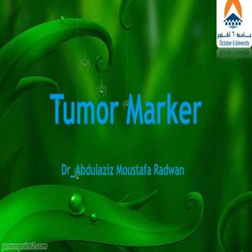 Tumor marker | PPTX