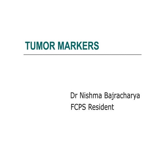 Tumor markers | PPT