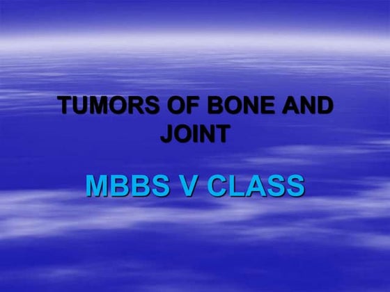Pathophysiological overview of cancer | PPT