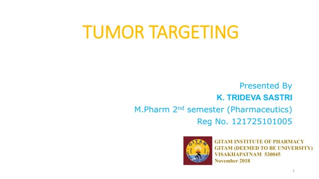 TUMOUR TARGETING DRUG DELIVERY SYSTEM.pptx