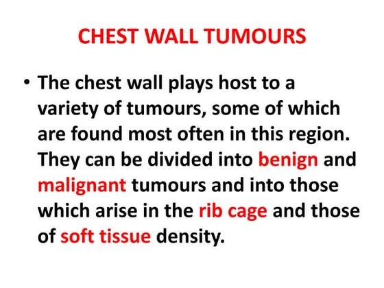 Chest wall tumor | PPT