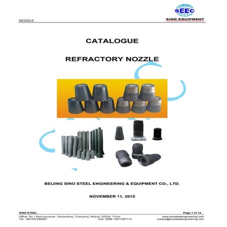 Tundish nozzle, Ladle furnace, tundish, casting machine | PDF