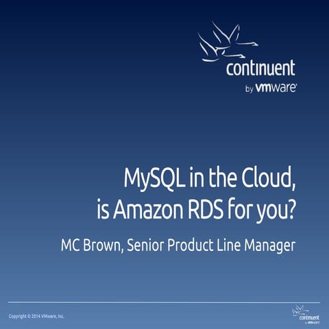 MySQL in the Cloud, is Amazon RDS for you? | PPT