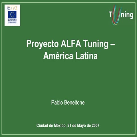 Proyecto Tuning Ppt