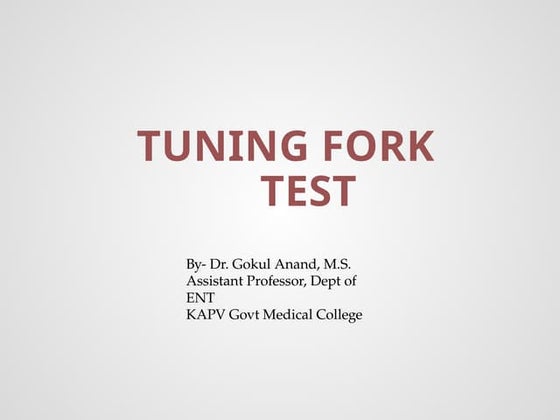 Tuning fork | PPTX